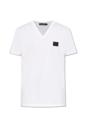 Dolce & Gabbana V-neck T-shirt - White