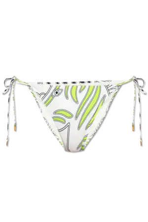 Tory Burch Abstract Print Bikini Bottom - White