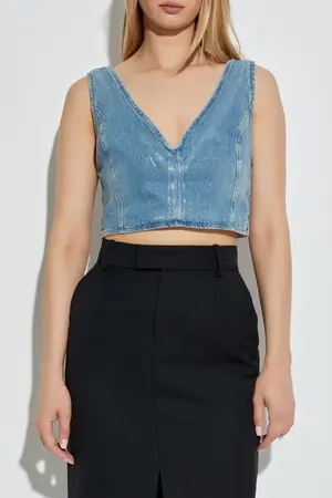 IRO PARIS Illian' Denim Top