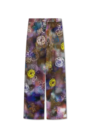 KENZO Silk Palazzo Trousers