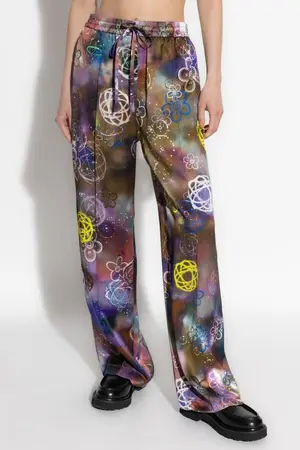 Kenzo Silk Palazzo Trousers