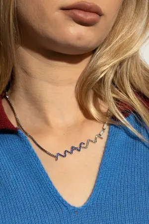 Marni Brass Necklace With Geometric Motif