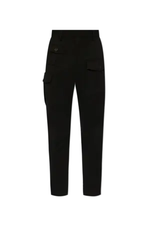 Dsquared2 Cotton Cargo Pants - Black