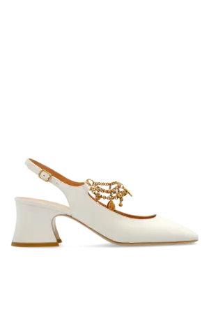 Chloé Charm-embellished Heeled Slingbacks