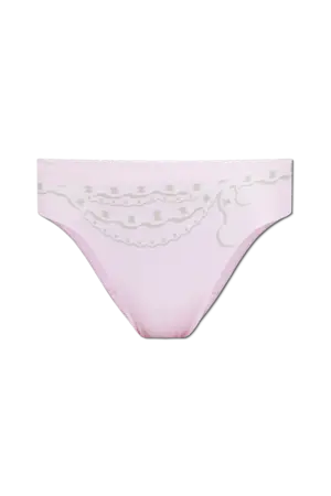 Versace High-waisted Swimsuit Bottom - Pink