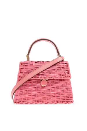 Cult Gaia Woven Top Handle Handbag