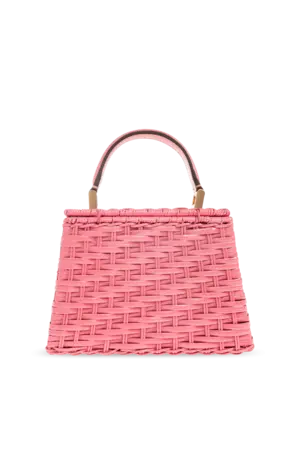 Cult Gaia Woven Top Handle Handbag