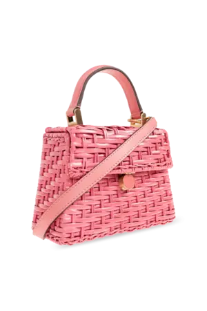 Cult Gaia Woven Top Handle Handbag
