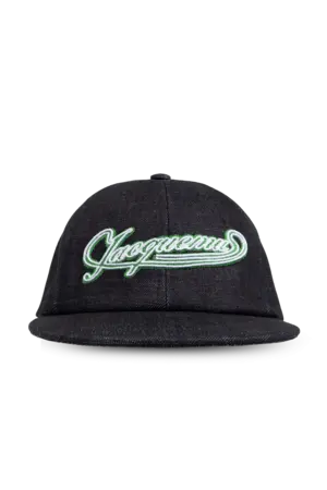 Jacquemus Embroidered Logo Baseball Cap - Navy Blue