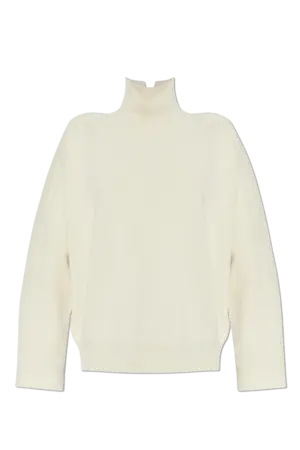 JIL SANDER Wool, Cotton, And Cashmere Turtleneck
