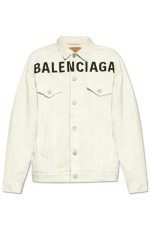 Balenciaga Denim Jacket With Logo