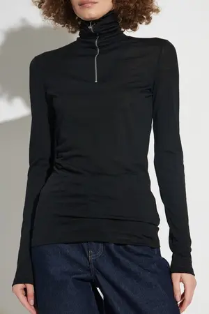 JIL SANDER Stand-up Collar Top