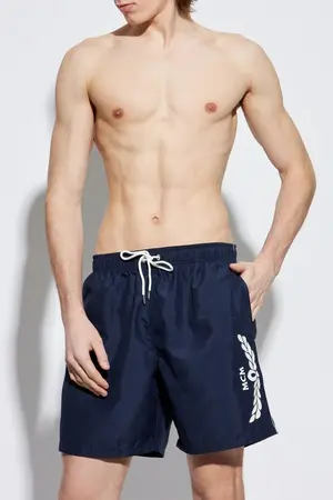 Mcm Logo-print Swim Shorts