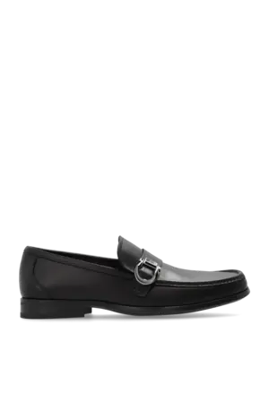 FERRAGAMO Caspian Leather Loafers - Brown