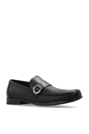 FERRAGAMO Caspian Leather Loafers - Brown