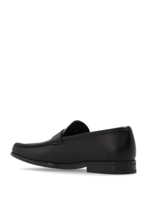 FERRAGAMO Caspian Leather Loafers - Brown
