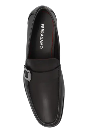 FERRAGAMO Caspian Leather Loafers - Brown