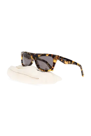 Jacquemus Rectangular Tortoiseshell Sunglasses - Brown