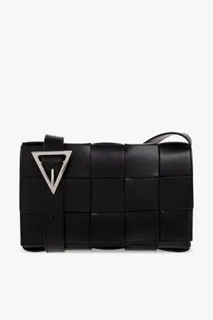 Bottega Veneta Cassette Medium Shoulder Bag - Black