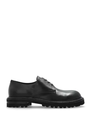Giorgio Armani Polished Leather Dress Shoes