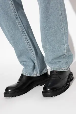 Giorgio Armani Polished Leather Dress Shoes