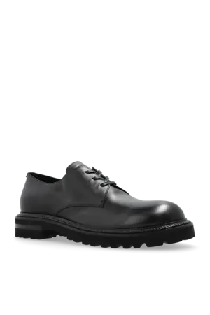 Giorgio Armani Polished Leather Dress Shoes