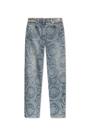 Versace Barocco Pattern Jeans