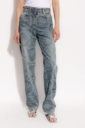 Versace Barocco Pattern Jeans