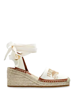 FERRAGAMO Zanta Wedge Espadrille - White