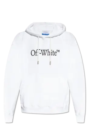 Off-White Hooded Sweatshirt - White