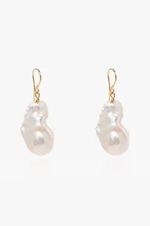 JIL SANDER Pearl Earrings - White