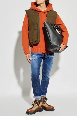Dsquared2 Cashmere-blend Wool Knit Hoodie