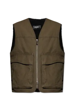 Dsquared2 Zip Up Vests For Men