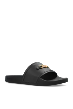 Versace Slides With Logo