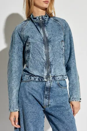 Alaïa Distressed Denim Jacket