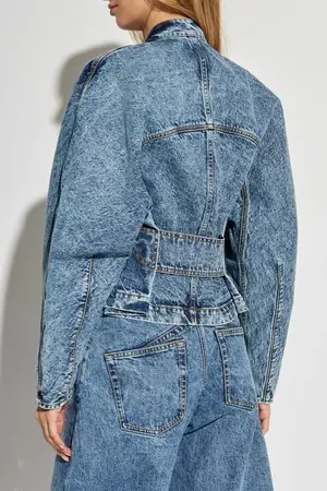 Alaïa Distressed Denim Jacket