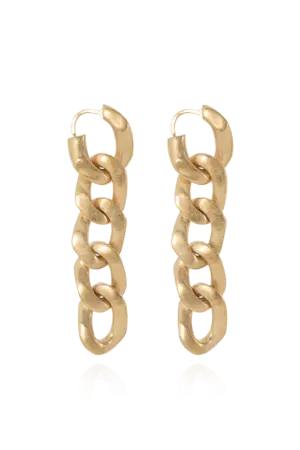 MAISON MARGIELA Chain Link Drop Earrings - Gold
