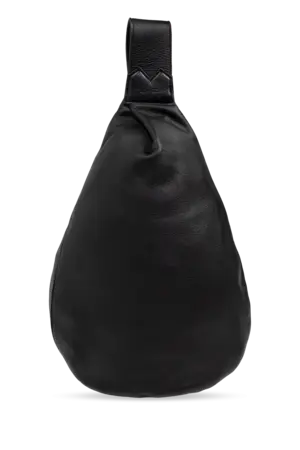 Yohji Yamamoto Single-shoulder Leather Backpack - Black
