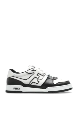 Fendi Leather Low-top Sneakers With Logo