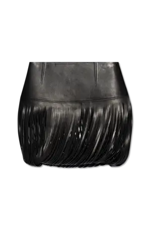 Alaïa Leather Fringe Skirt