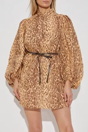 Zimmermann Animal Print Mini Dress