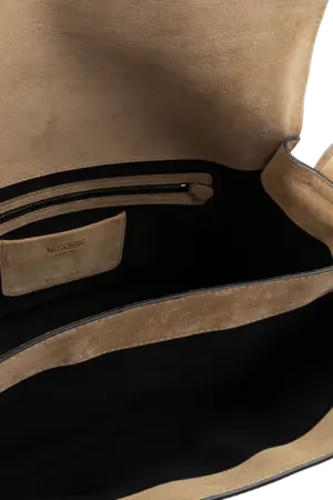 Moschino Suede Shoulder Bag