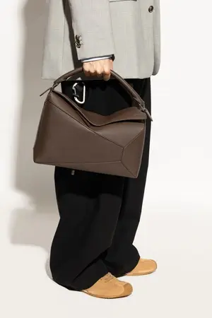 Loewe Puzzle Edge Large Handbag Brown