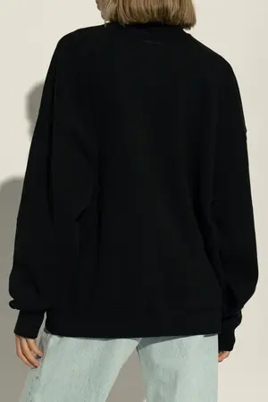 ANINE BING Logo Patch Cotton Sweatshirt