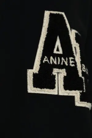ANINE BING Logo Patch Cotton Sweatshirt