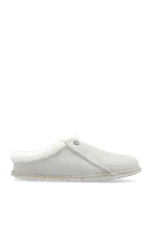 BIRKENSTOCK Zermatt Premium Leather Slides - Cream