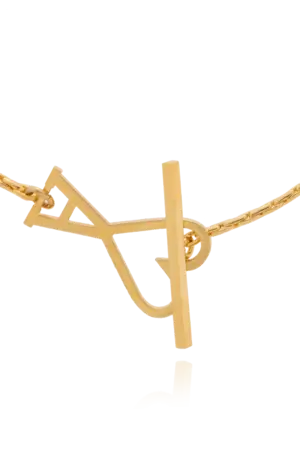 Ami Logo Pendant Bracelet - Gold