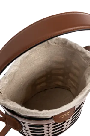 FERRAGAMO Leather Bucket Bag