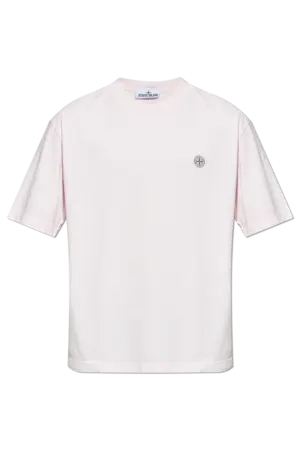 Stone Island T-shirt With Logo - Pink