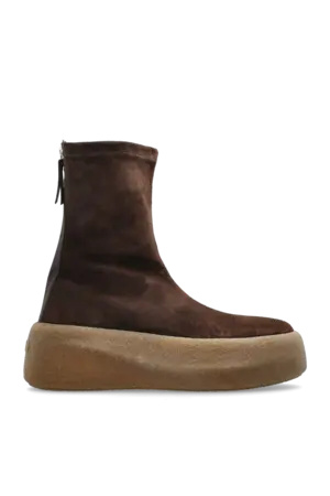 VIC MATIE Suede Platform Chelsea Boots